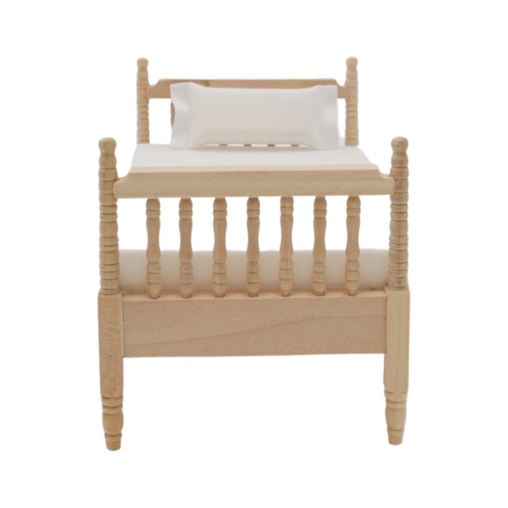 Zoey Bed | 1:12 Dollhouse Miniature | The Modern Dollhouse