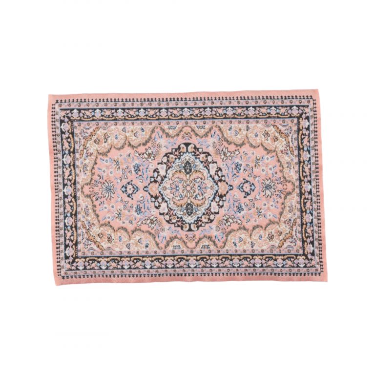 Pink Vintage Style Rug - The Modern Dollhouse