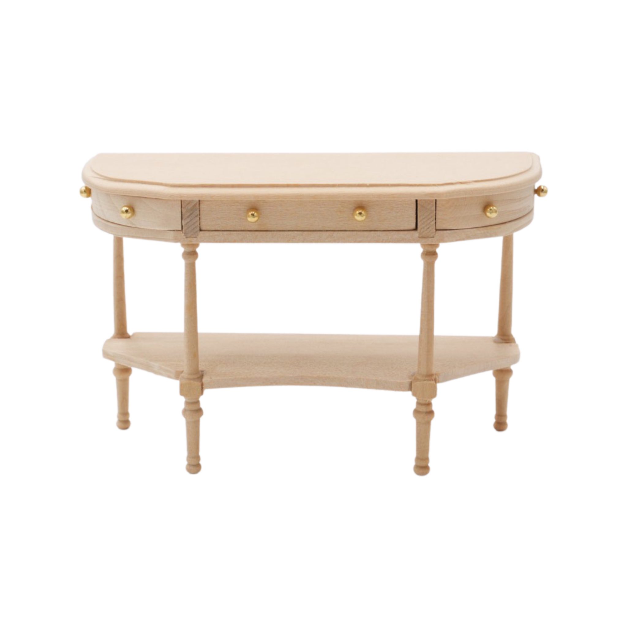 Sloped Arm White Sofa - The Modern Dollhouse