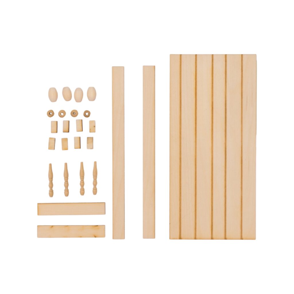 Rustic Miniature Table DIY Kit - The Modern Dollhouse