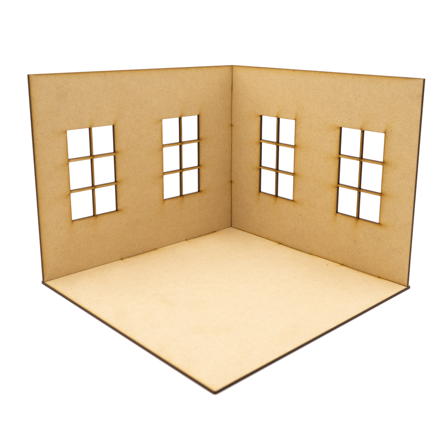 2 sided roombox with 4 windows | 1:12 Dollhouse Miniature | The Modern ...